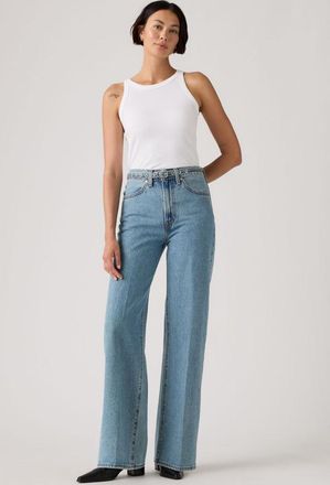Levi's Ribcage Wide Leg Belted Jeans - Damen - Blau / Blau