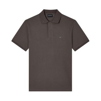 Emporio Armani Travel Essentials Piqu&eacute; Poloshirt - - Tops - Herren - Grau - S