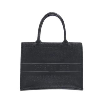 Dior Sac Cabas Book Tote en cuir pr&eacute;-pris&eacute; - Femme - Pre-owned - Noir - Taille: ONE Size