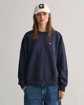 GANT Sweatshirt SHIELD C-NECK SWEAT Grafische GANT-Stickerei auf der Brust