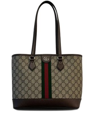 Gucci Hobo Bags - Structured Tote Bag With Signature Monogram - Gr. unisize - in Grau - f&uuml;r Damen