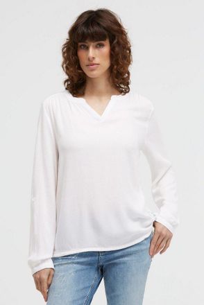 soccx Langarmbluse mit Tunnelzugband im Saum