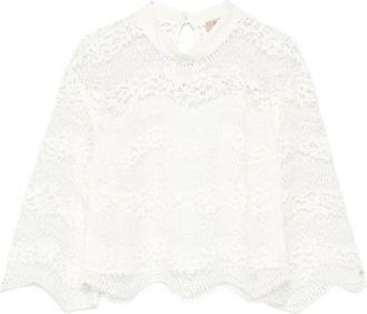 Twinset Femme, Blouses et Chemises, Blanc, Taille: 44 FR Blouse en Dentelle