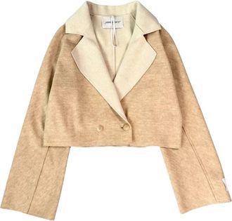 Hinnominate Hinnominate, Femme, Vestes, Beige, Taille: 34 FR Veste Courte
