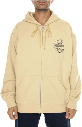 Carhartt Work in Progress Homme, Sweatshirts et sweats &agrave; capuche, Beige, Taille: M Zip Sweat &agrave; capuche