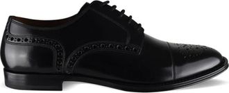 Dolce & Gabbana Homme, Chaussures, Noir, Taille: 42 1/2 EU Richelieu Oxford en cuir fa&ccedil;on brogue