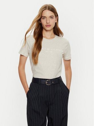 Tommy Hilfiger T-Shirt WW0WW40276 Beige Regular Fit