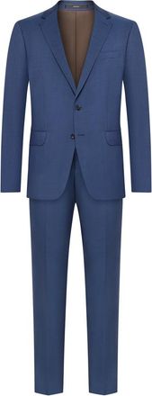 Windsor Anzug aus Schurwolle mit feiner Struktur, Shaped Fit in