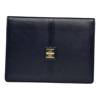 Givenchy Portefeuille en cuir Pre-owned - Femme - Pre-owned - Bleu - Taille: ONE Size