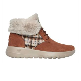 Skechers Go Joy Karo Sneaker f&uuml;r Damen, Wildleder (Hellbraun)