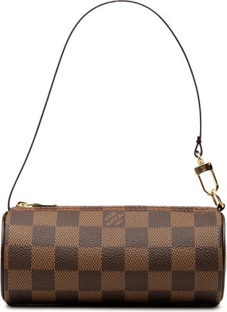 Louis Vuitton sac &agrave; main Damier &Eacute;b&egrave;ne Papillon Pochette (2000-2025) - Marron