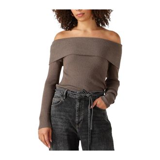Modstr&ouml;m Damen, Strickwaren, Braun, LGr&ouml;&szlig;e