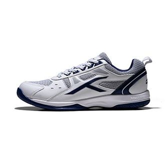 Hundred Raze Non-Marking Professional Badminton Shoes for Kids/Junior, Material Upper: Polyester, Sole: Rubber, Suitable for Indoor Tennis, Squash, Table Tenn