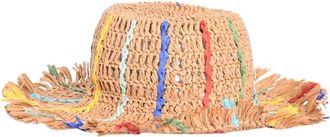 Patrizia Pepe Femme, Accessoires, Multicolore, Taille: ONE Size Chapeau &agrave; Bord Large en Raphia