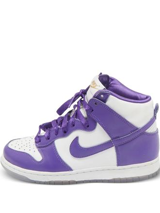 Nike baskets montantes en cuir - Violet