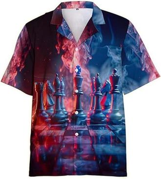 Keephen Casual Nouveaut&eacute; &Eacute;checs Hawaiian Chemise Impression 3D Cible de Fl&eacute;chettes Boutonn&eacute;e Chemise Femmes Hommes &Eacute;t&eacute; Plage Vacances Chemise