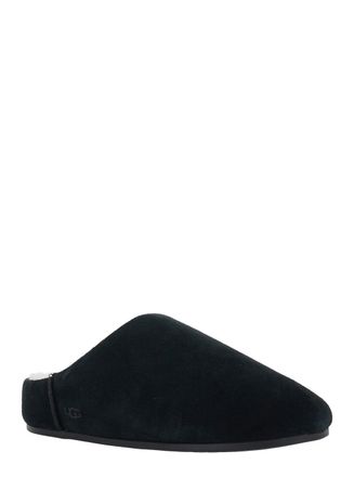 UGG Womens Mules Elea Slip On Black Synthetic Fur And Rubber