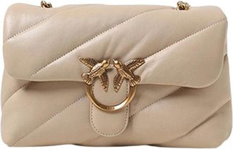 Pinko Pinko, Femme, Sacs, Beige, Taille: ONE Size Love Puff Classic