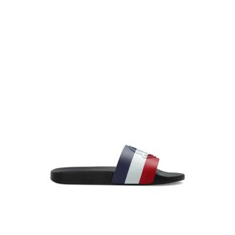 Moncler Homme, Chaussures, Noir, Taille: 40 EU Basile Slides