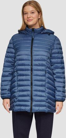 s.Oliver Winterjacke Outdoor-Jacke Steppjacke mit Logo-Kapuze