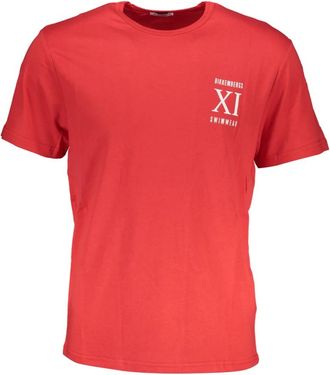 Dirk Bikkembergs XI Short Sleeve T-Shirt - - Tops - Herren - Rot - M