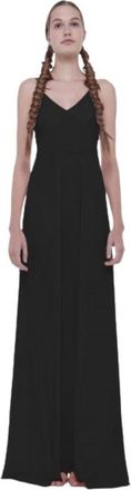Norma Kamali Femme, Robes, Noir, Taille: 38 FR Slip A Line Long Dress