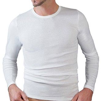 Hermko 3640 Chemises Hommes, Longues Manches en 100% Coton Biologique, Taille:6 (XXL), Couleur:Blanc