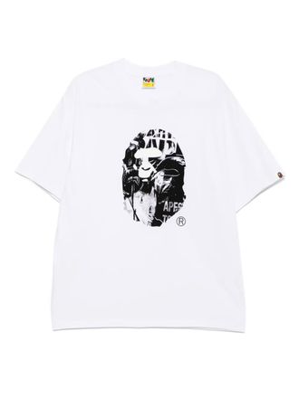 A Bathing Ape t-shirt à logo imprimé - Blanc