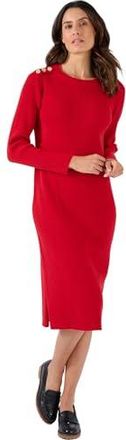 Damart Robe en Tricot Thermolactyl Femme Rouge Taille 46/48