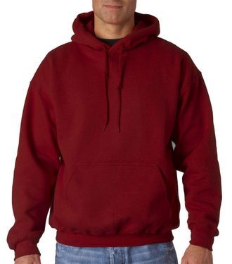 Gildan Heavyweight DryBlend Unisex Kapuzenpullover/Hoodie/Kapuzensweater (XL) (Rotbraun)