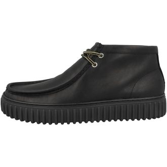 Clarks Herren Torhill Hi Stiefel, Schwarzes Leder, 47 EU