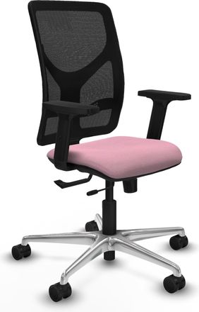 Piqueras y Crespo B&uuml;rostuhl mit 2D-Armlehnen, h&ouml;henverstellbare Lendenwirbelst&uuml;tze, ausgestattet mit Syncro/Traslack und Schneideschaum, mit Rollen von 65 mm, Nylon, Sc