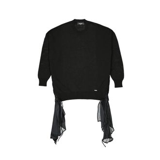 Dsquared2 Baumwollpullover - - Knitwear - Damen - Schwarzk - 2XS