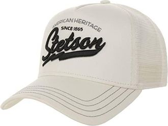 Stetson Since 1865 - Casquette de Camionneur pour Homme, Cr&egrave;me, Blanc, 7/7 1/2