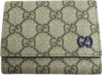 Gucci Portefeuille Trifold GG Supreme Pre-owned - Homme - Pre-owned - Beige - Taille: ONE Size
