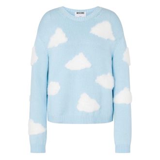 Moschino Damen, Strickwaren, Blau, LGr&ouml;&szlig;e