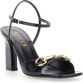Gucci Womens Sandals Signora Black Leather