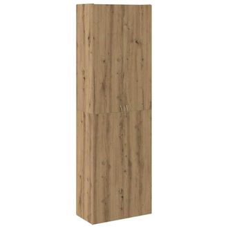Generic B&uuml;roschrank mit 2 T&uuml;ren und 5 F&auml;chern, Mehrzweckschrank, Aktenschrank f&uuml;r Wohnzimmer, Schlafzimmer, Heimb&uuml;ro, Artisan-Eiche 60x32x190 cm Holzwerkstoff