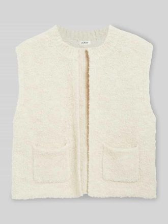 s.Oliver Red Label Regular Fit Strickweste mit Woll-Anteil