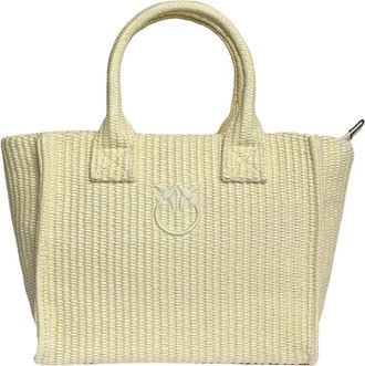 Pinko Pinko, Femme, Sacs, Jaune, Taille: ONE Size Beach Shopper Mini