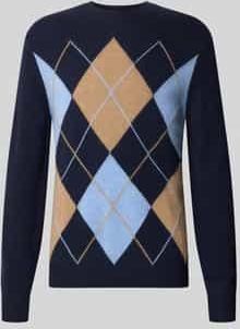 Christian Berg Slim Fit Pullover aus reinem Kaschmir in Strick-Optik