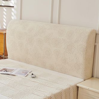 Generic Elastischer Flanellbezug mit Bettkopfteil Bezug Muster, Queen Kingsize Gr&ouml;&szlig;e, Kopfteil Bezug Staubschutzh&uuml;lle f&uuml;r Schlafzimmerdekoration Sonnenblume -