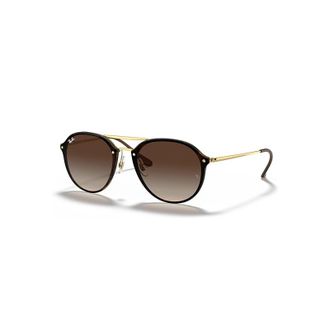 Ray-Ban Blaze Double Bridge Sonnenbrillen Hellhavana Fassung Braun Glas 61-14