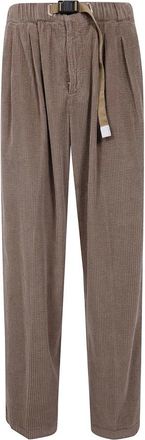 White Sand Homme, Pantalons, Brun, Taille: S Pantalon Relax Coupe D&eacute;contract&eacute;e en Velours C&ocirc;tel&eacute; Pliss&eacute;