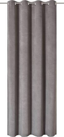 Elbersdrucke Ösenschal Cosy 07 grau Blickdicht 255x140cm 201777 Vorhang für das Wohnzimmer Schlafzimmer Küche Flur Kinderzimmer