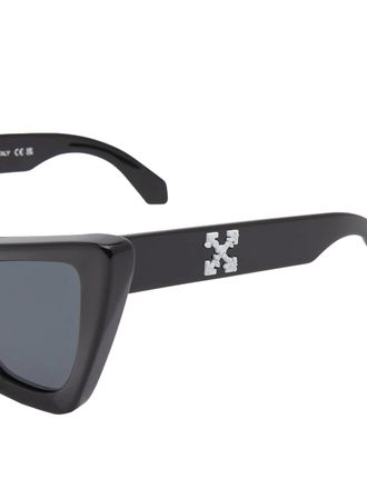 Off-white Womens Edvard Arrow Logo Sunglasses Black Accessories >