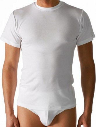 Mey Herren Unterwäsche OLYMPIA-SHIRT Halbarm Noblesse, Größe:6 (L), Farbe:101 weiss
