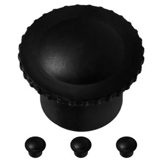 SOLUSTRE UTHCLO 4 St&uuml;ck Universelle W&auml;schest&auml;nder Endkappen aus Robustem Kunststoff Schwarze Kleiderstangen Endst&uuml;cke zur Stabilisierung und Einfachem Einsteck