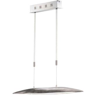 Fischer & Honsel H&auml;ngeleuchte Pendelleuchte Esszimmerlampe LED silber dimmbar H&ouml;henverstellbar