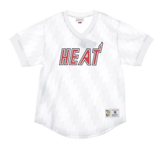 Mitchell & Ness NBA Wordmark Mesh V-Neck Trikot - - Sport - Herren - Wei&szlig; - S